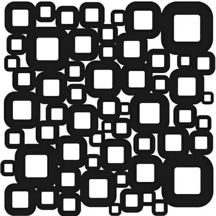 6x6 Template Retro Squares | Personal Impressions